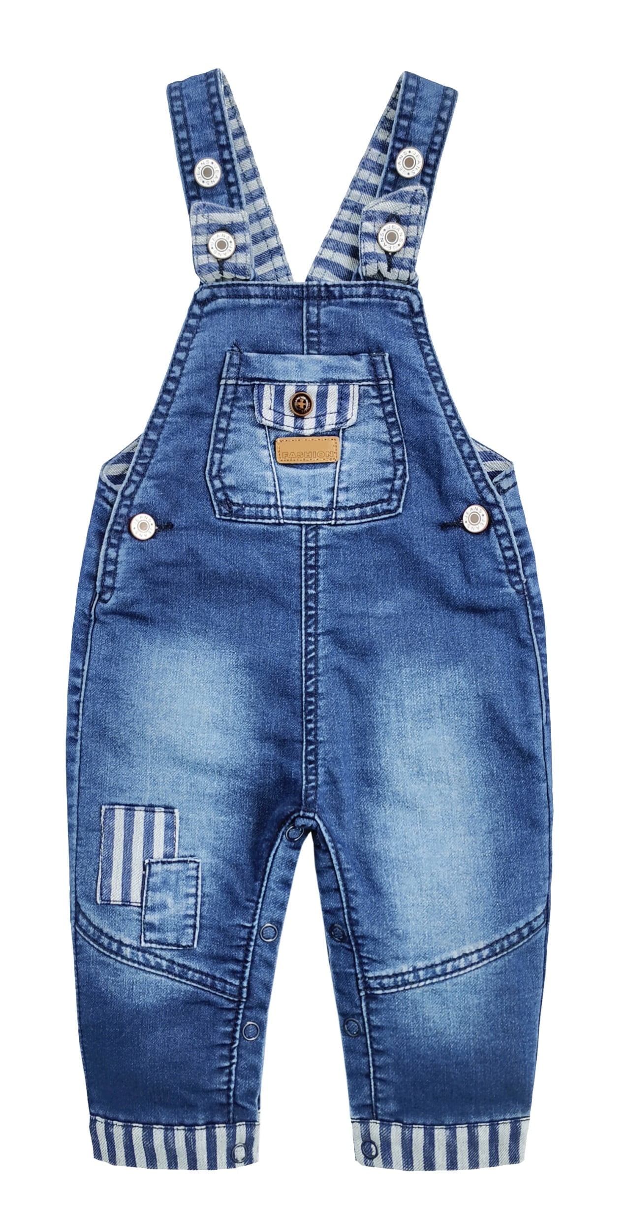 Kidscool Space Baby Boys Easy Diaper Changing Snap Legs Bib Pocket ...