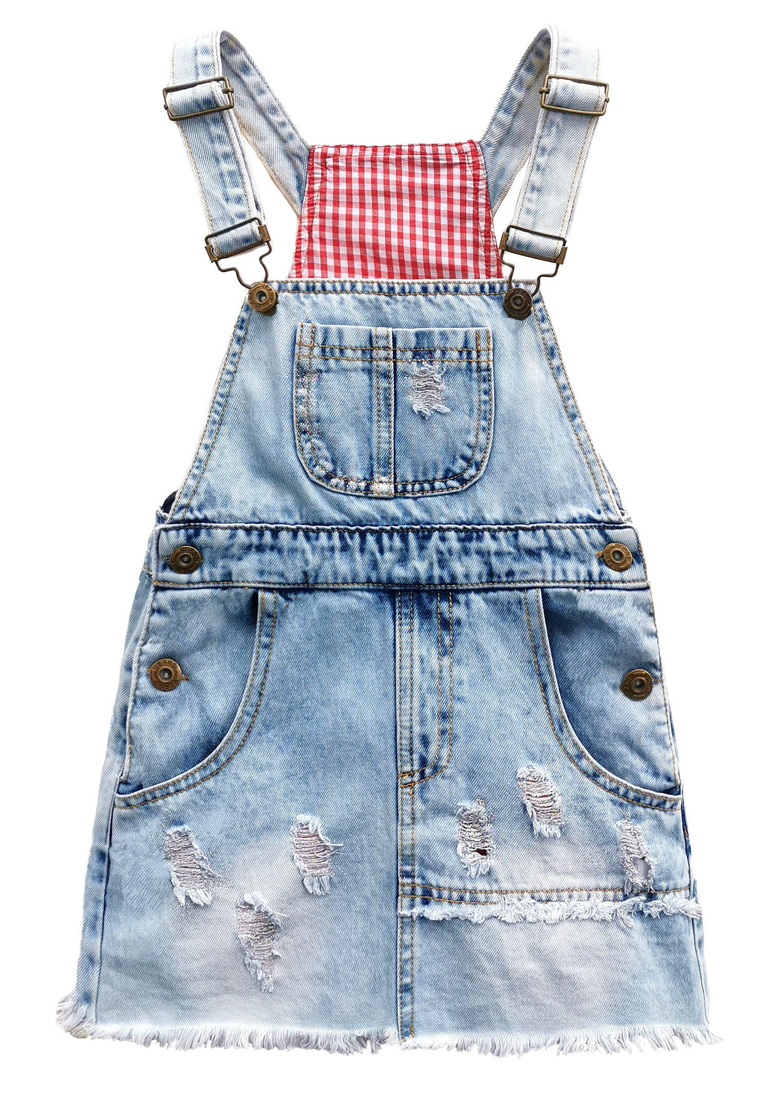 Kidscool Space Baby Little Girls Shimmering Powder Decor Denim Overall ...