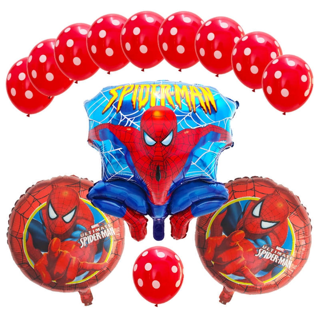 Kidsfavor Spider-Man Balloons for Birthday, 13 Count - Walmart.com