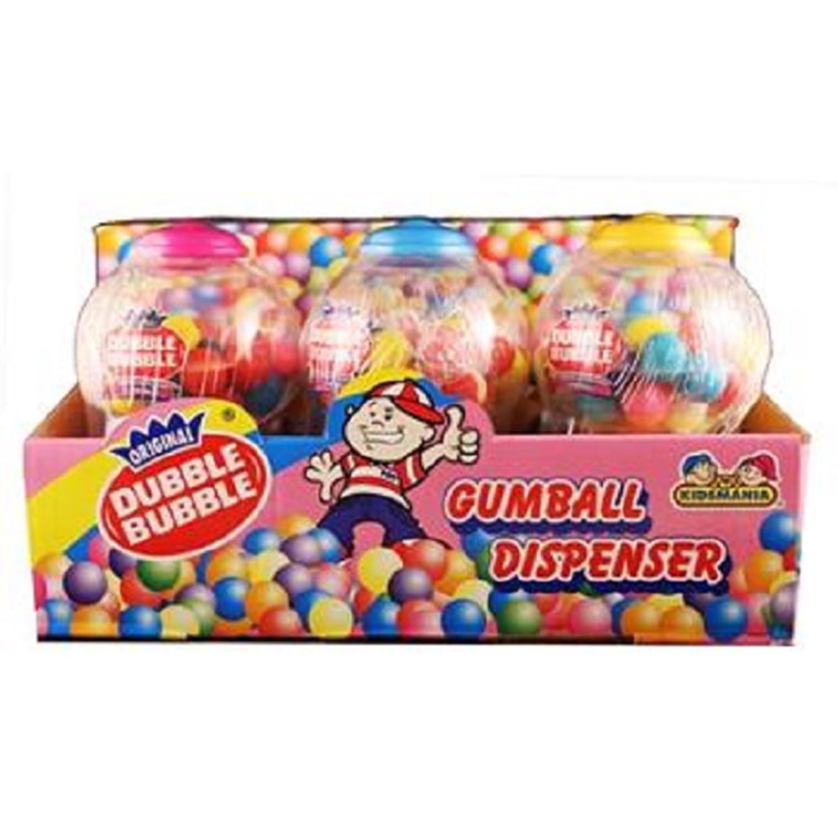 Kidsmania, Dubble Bubble Gumball Dispenser, Count 12 - Gum / Grab ...