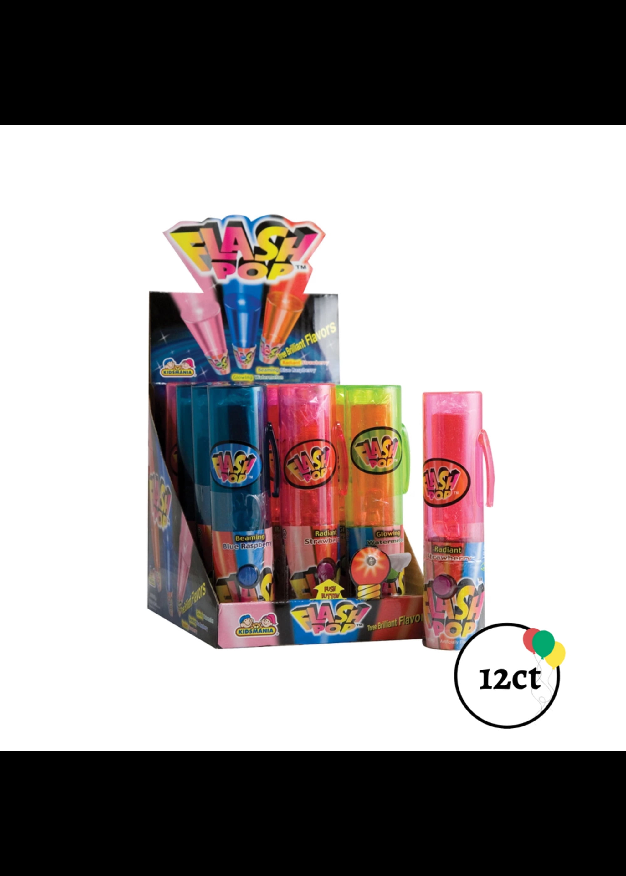 Kidsmania Flash Pop Lollipop 12 ct - Walmart.com