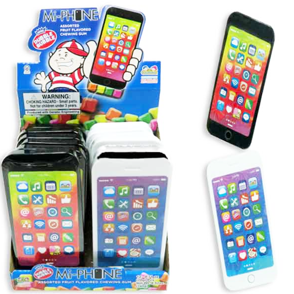 Kidsmania Mi-Phone Chewing Gum, 0.71 oz, 12 Count, Dubble Bubble Candy ...