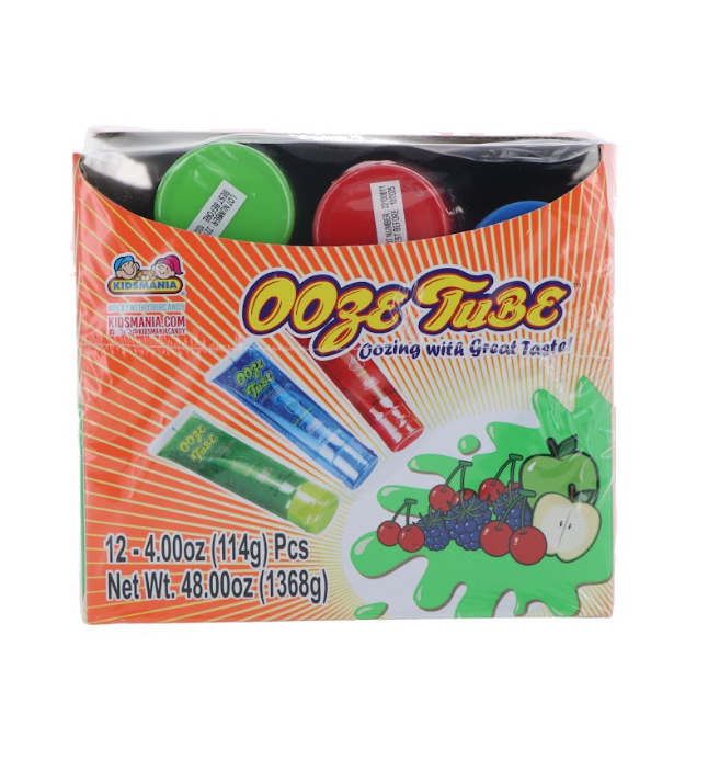 Kidsmania, O oze Tube - Assorted Flavor, Count 12 (4 oz) - Sugar Candy ...