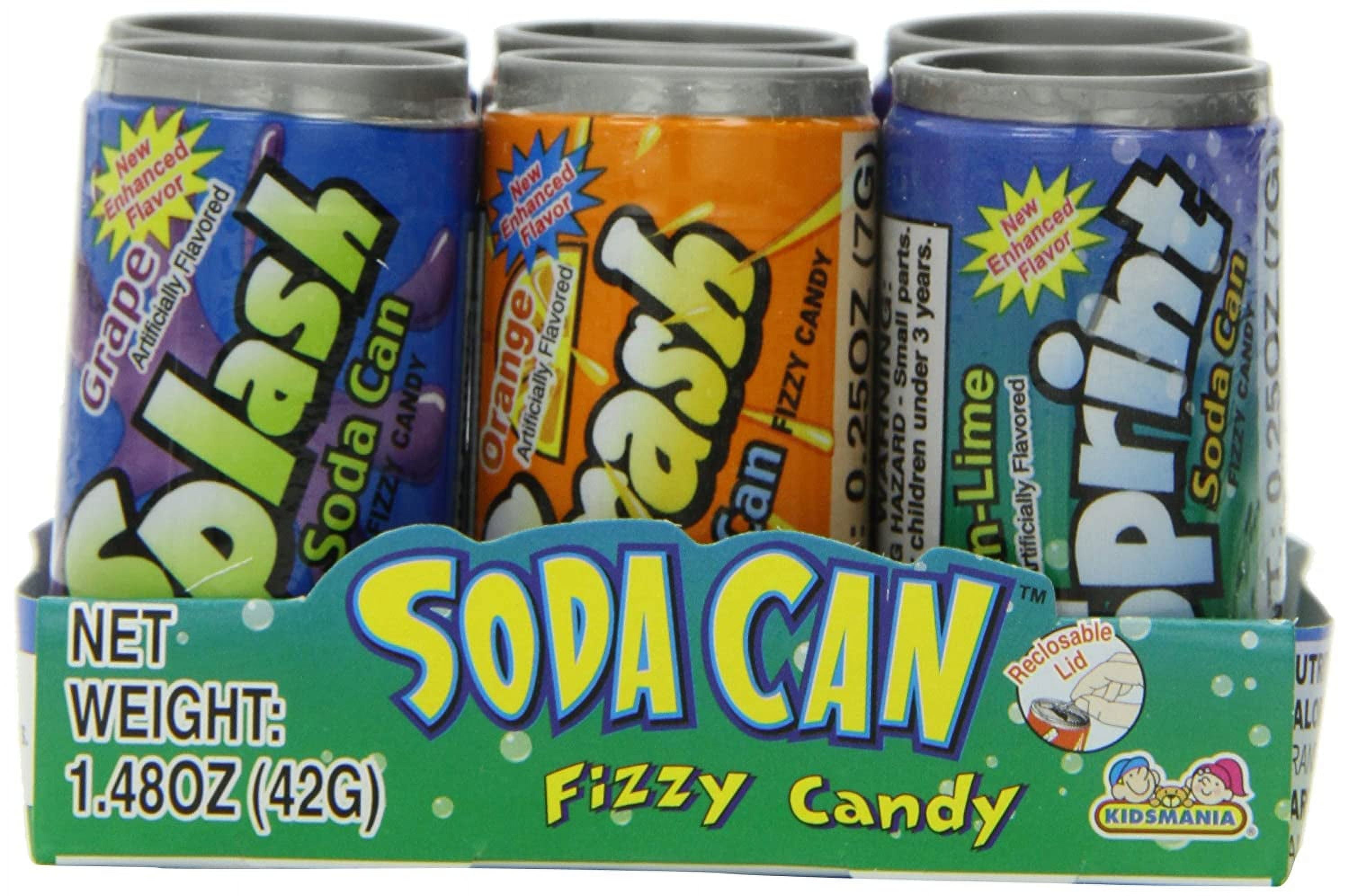 Kidsmania Soda Can Fizzy Candy, Count 12 - Grab Varieties & Flavors ...