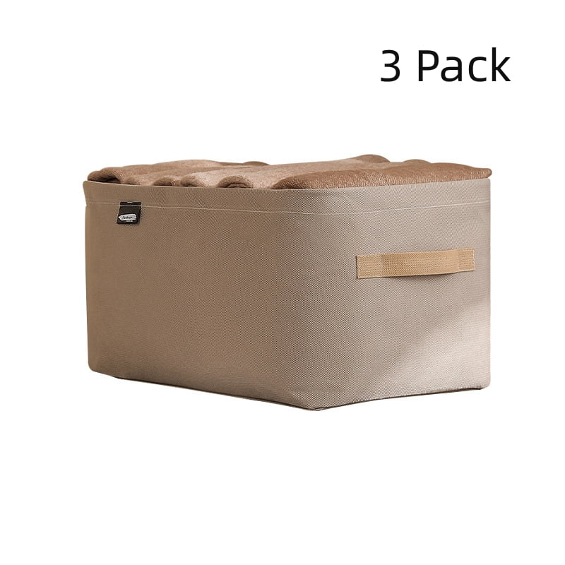 Kidsol 3 Pack Fabric Storage Bins, 33L Foldable Storage Cubes with ...