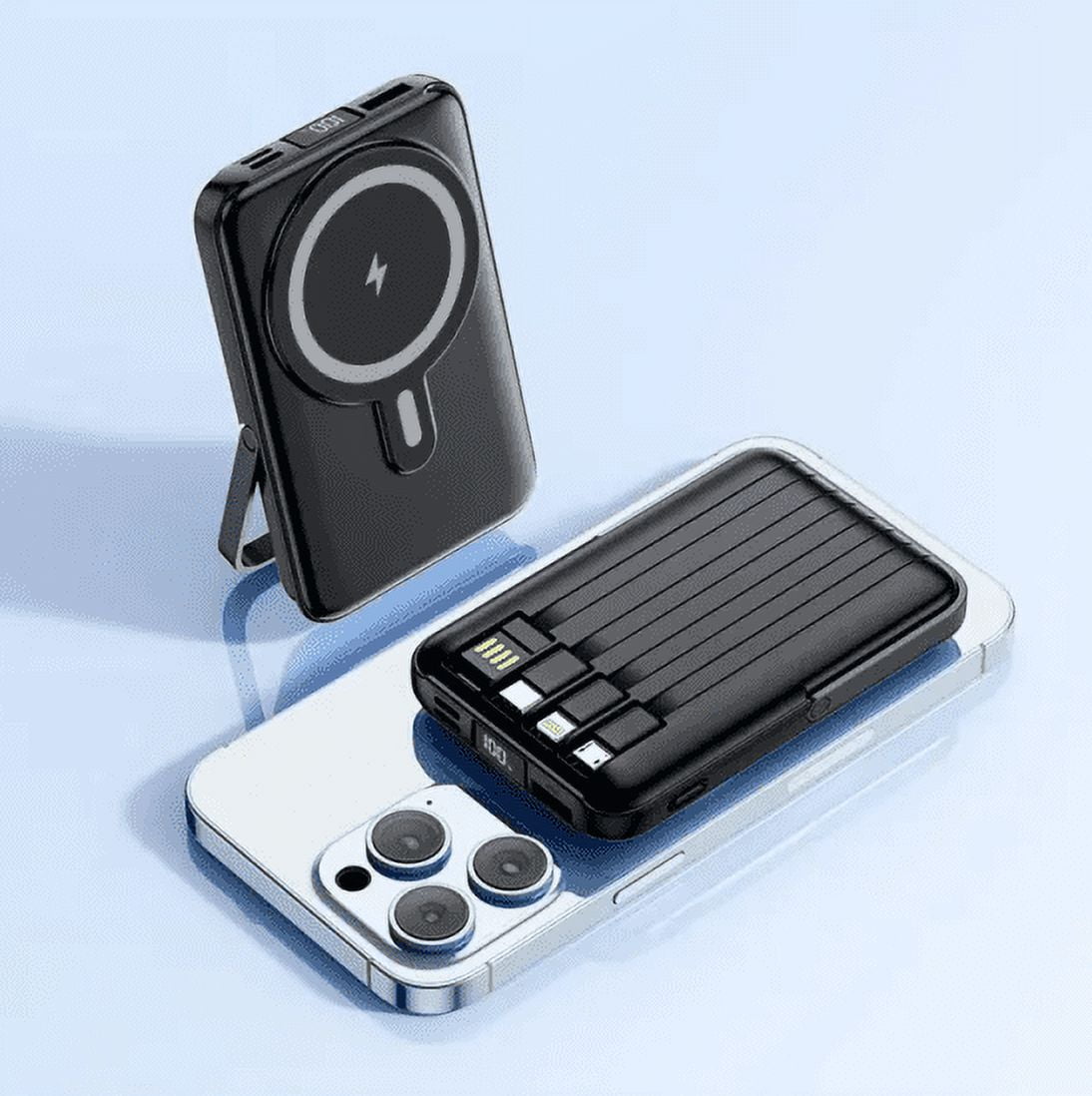 Kidsol Magnetic Portable Charger, Type-C USB 10000mAh Mini Power Bank ...