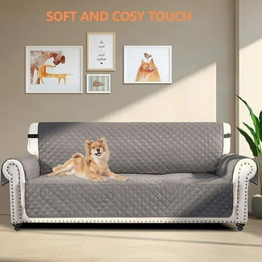 ANMINY Non-slip Loveseat Sofa Cover, 1/2/3 Seaters, Dog-Proof, Sand Pet ...