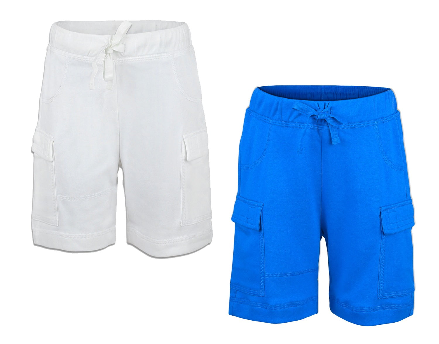 Kidsy Boys Casual Beach Cargo Shorts – Soft Cotton, Pull-On/Drawstring ...