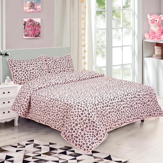Kidz Mix Cheetah Girl Power Quilt Set, Queen - Walmart.com