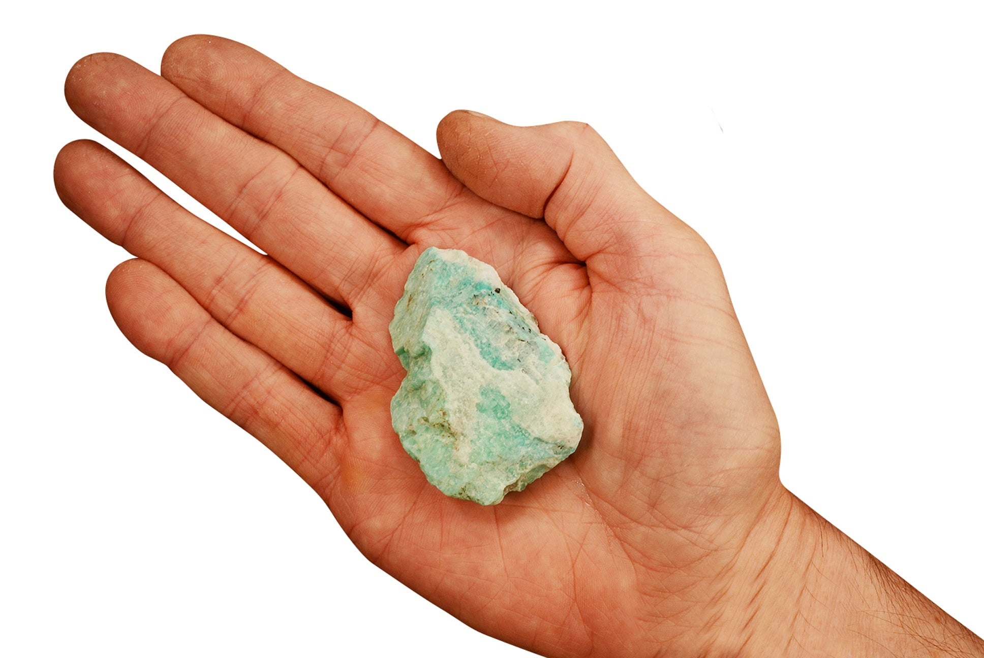 Kidz Rocks Amazonite 1 1/2" 2-4 oz Raw Chakra Healing Crystal Blue Rock ...