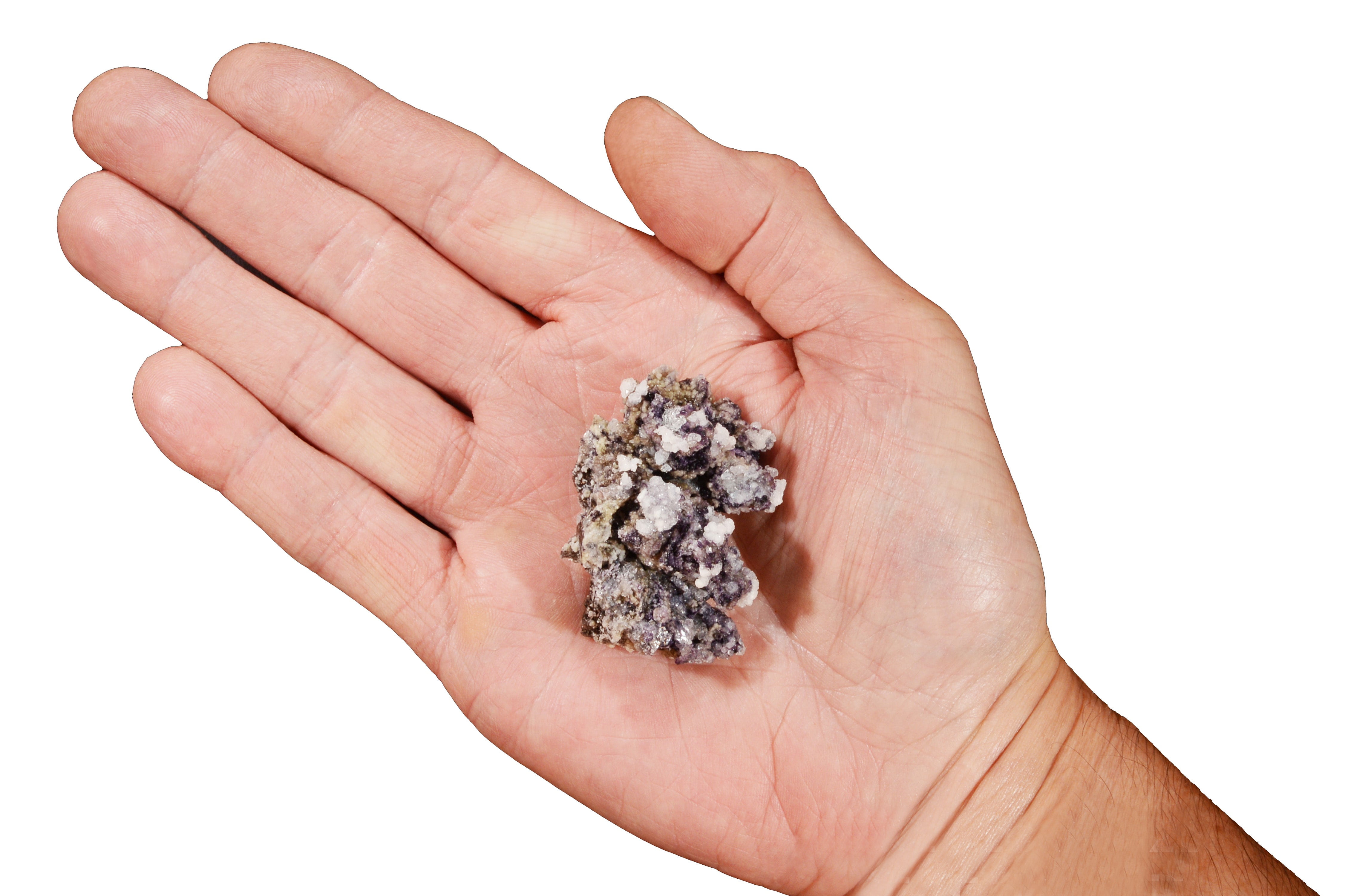 Kidz Rocks Purple Fluorite Selenite 2" 2 oz Raw Chakra Healing Stone ...