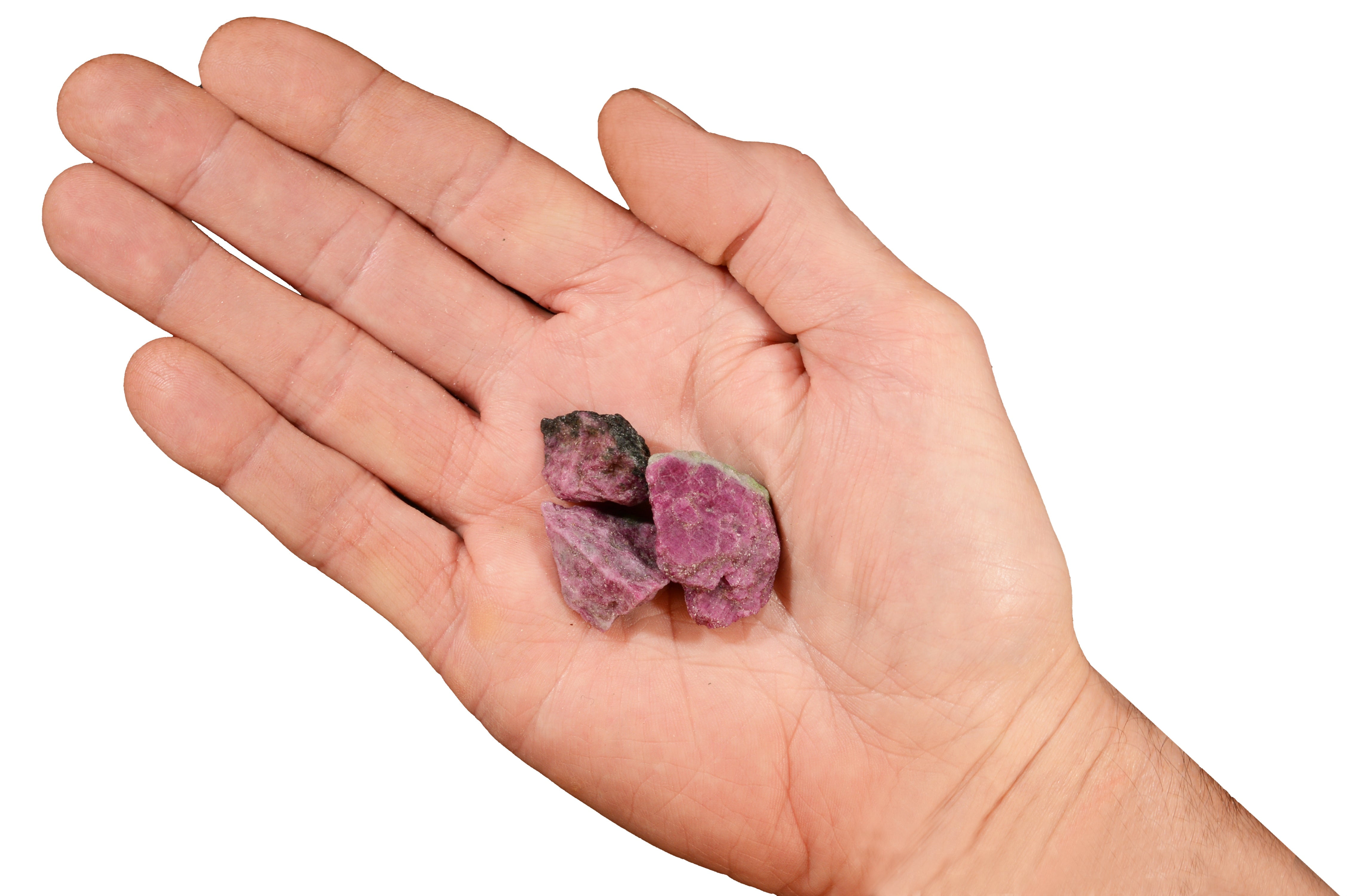 Kidz Rocks Ruby Crystal 3/4" 3 Piece Raw Chakra Healing Stone Red Rock ...
