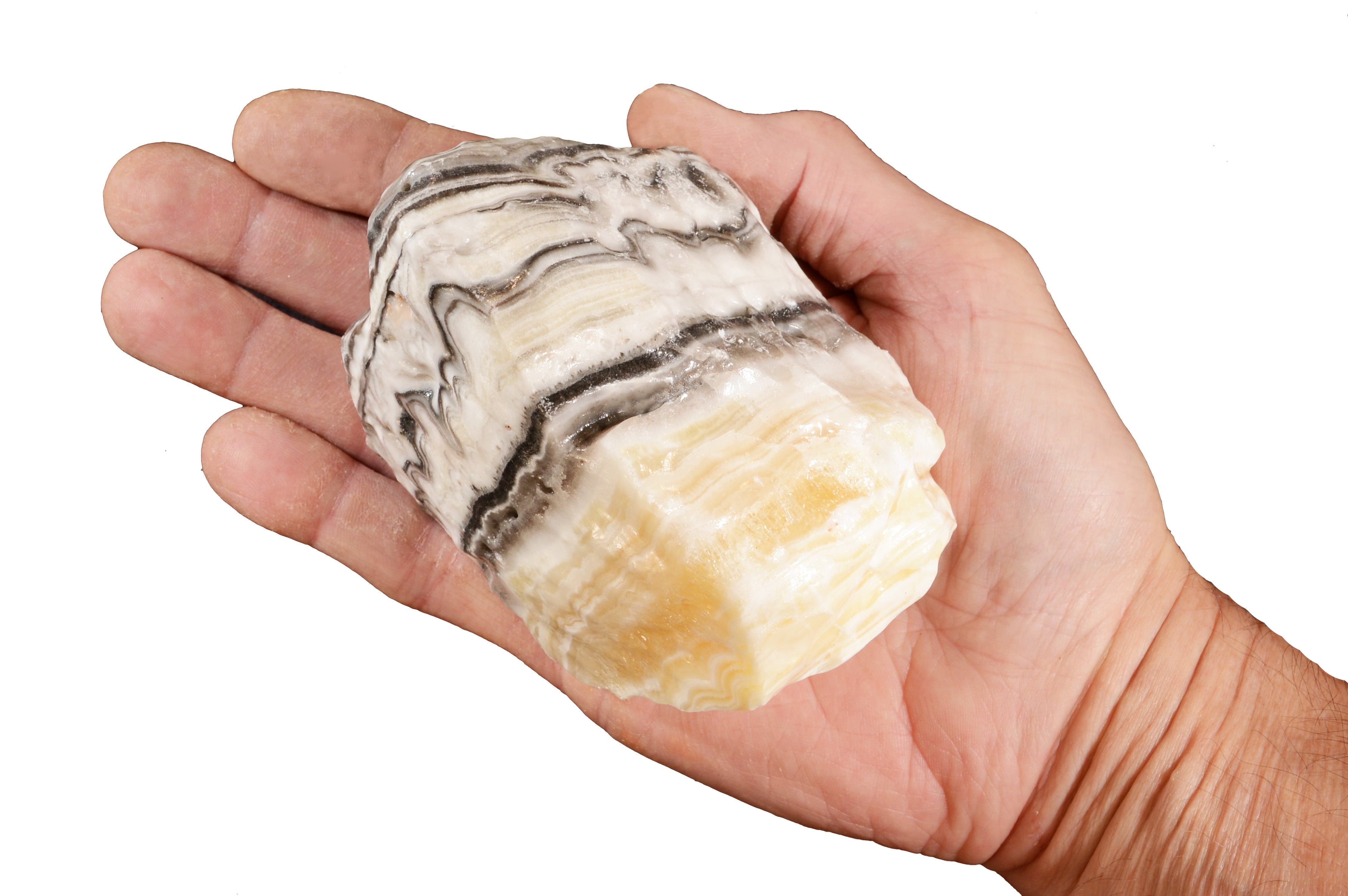 Kidz Rocks Zebra Onyx 4" 2 Pound Size Raw Chakra Healing Stone Rock ...