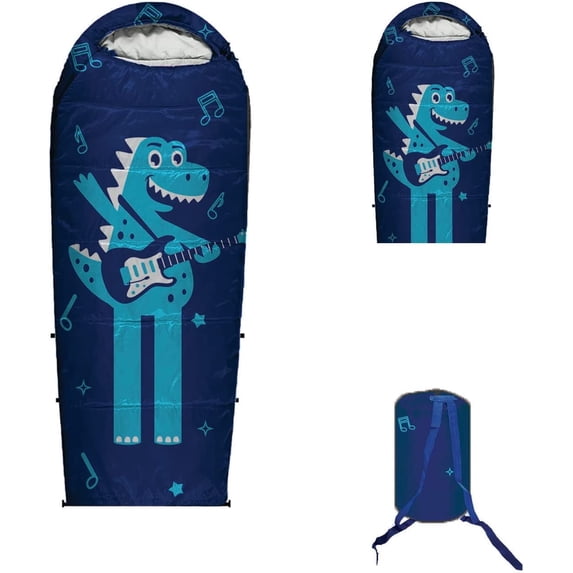 Kidz Adventure, Kids Sleeping Bag, Adjustable Length, 32F Mummy Style ...