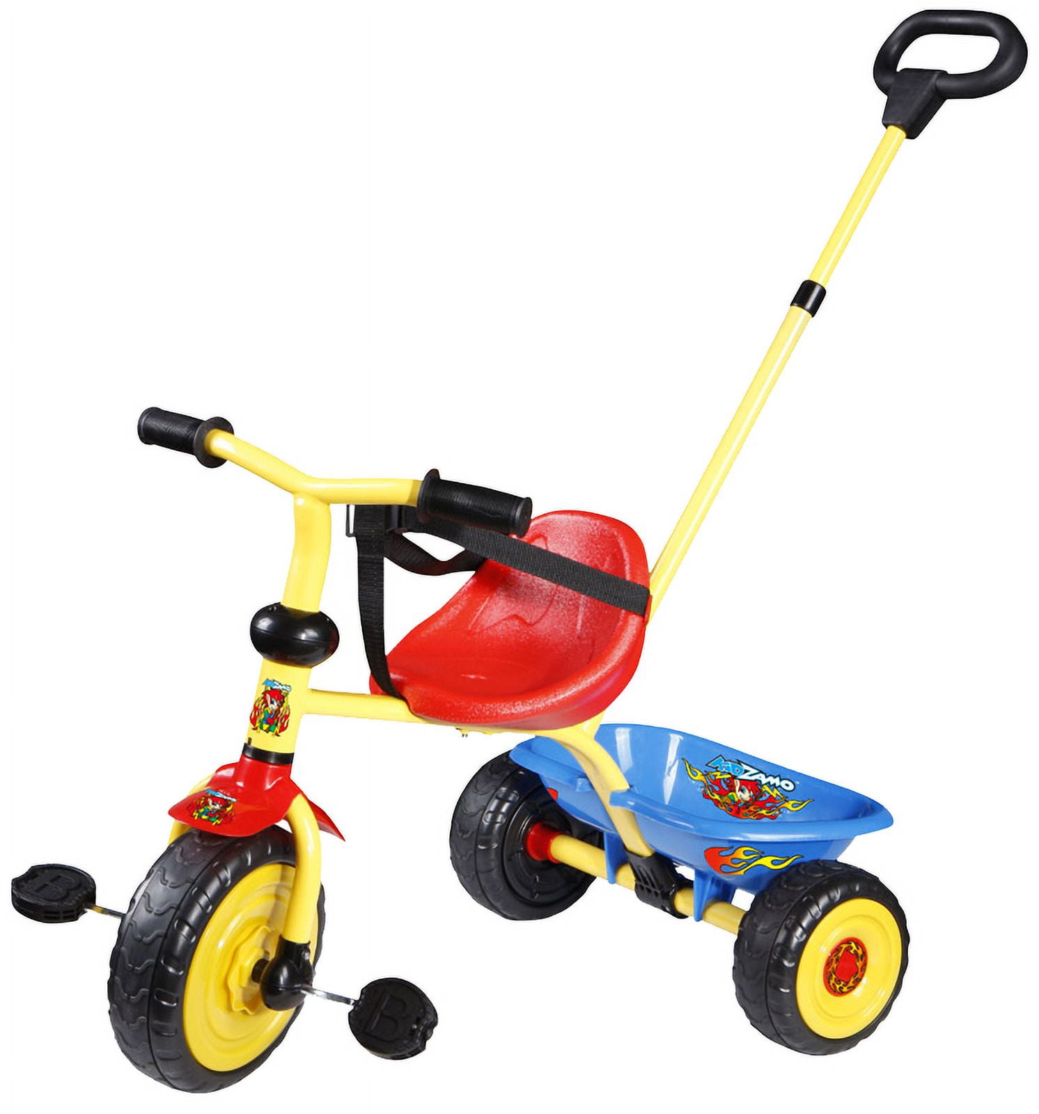 Kidzamo Tricycle Tricycle Kidzamo 12in Boys Flame - Walmart.com