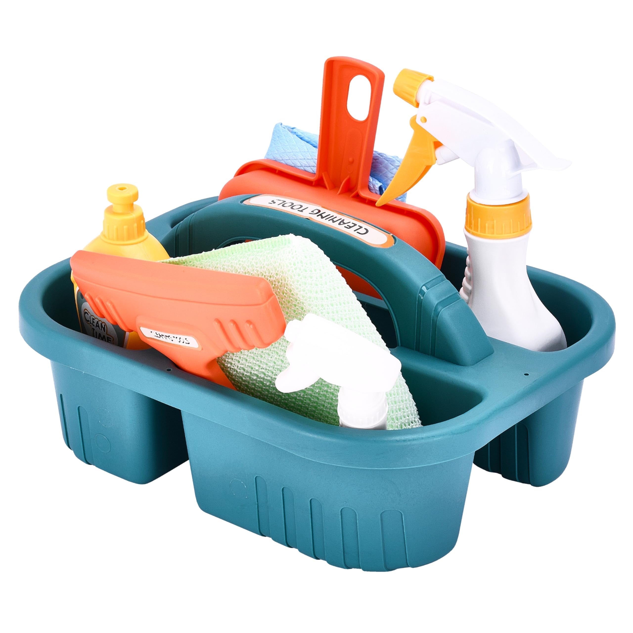 Kidzlane Kids Cleaning Toy Set of 8 - Toddler Cleaning Set - Green ...