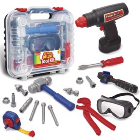 40-Piece Kids' Tool Set with Portable Workbench, Realistic Tools ...