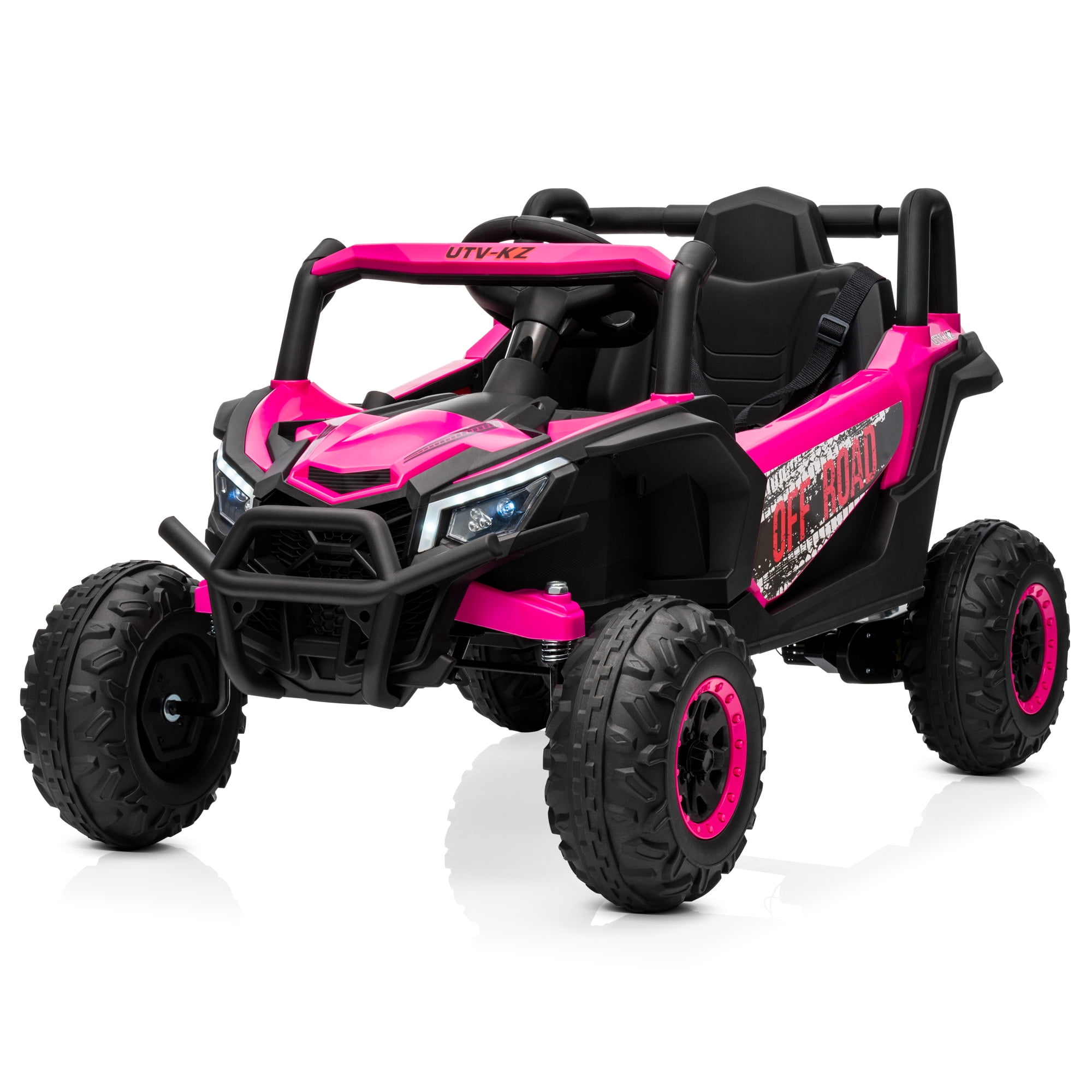 Kidzone 12V Ride On UTV Car for Toddlers 37-96 Months, Single Seat ...