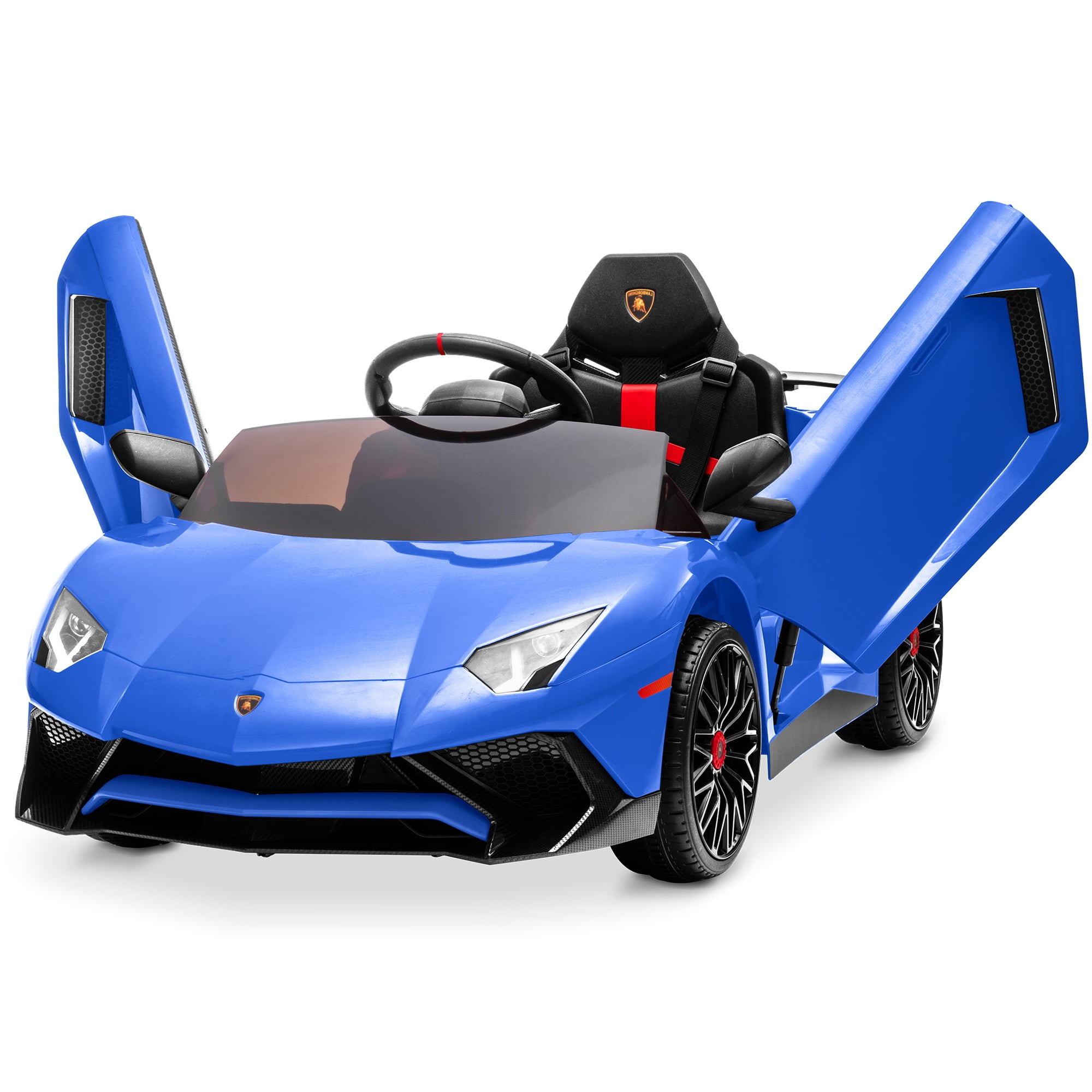 Kidzone Electric Lamborghini Toy Car, 12V, 2 Speeds, LED Lights, Sound ...