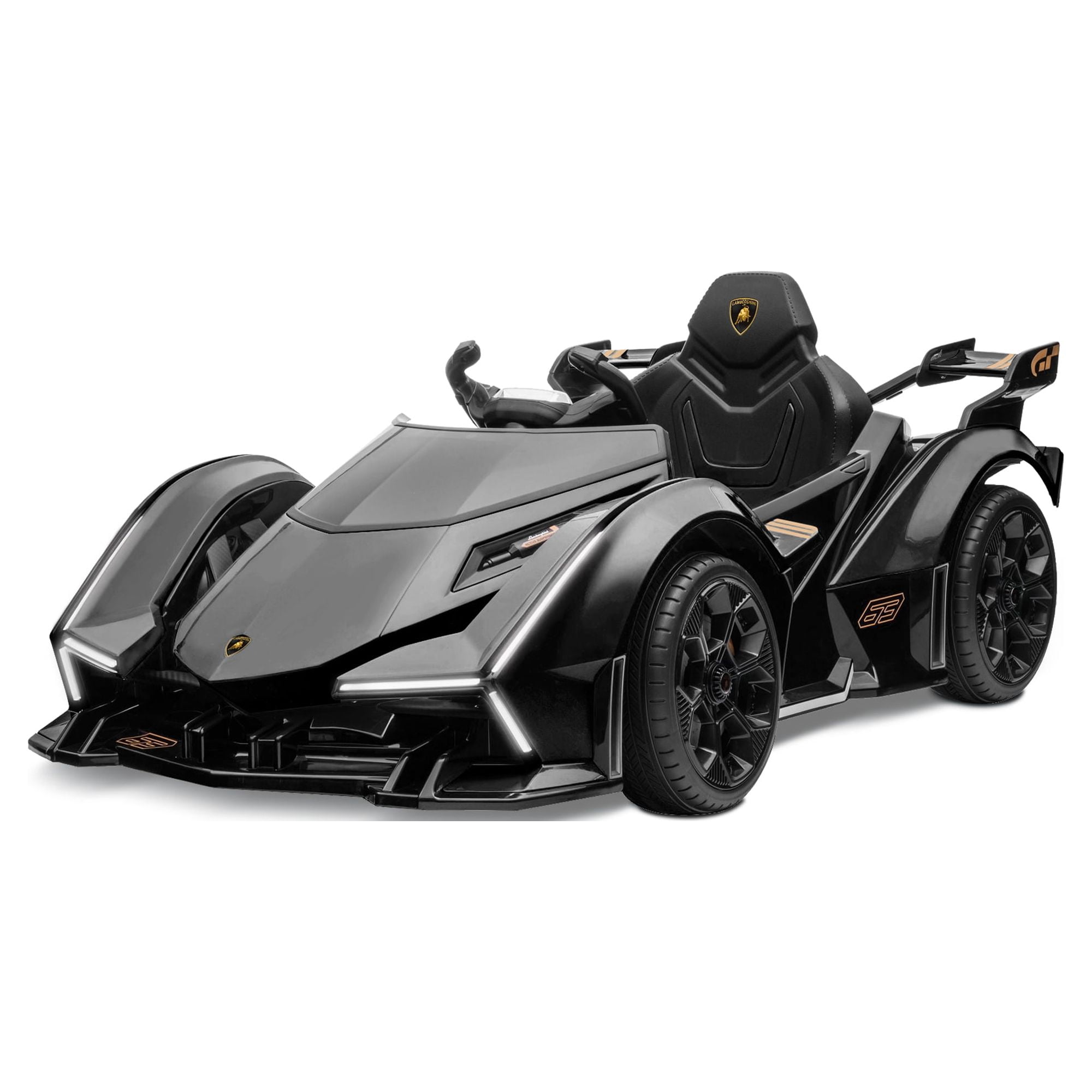 Kidzone Kids Ride On 12V Licensed Lamborghini V12 Vision Gran Turismo ...