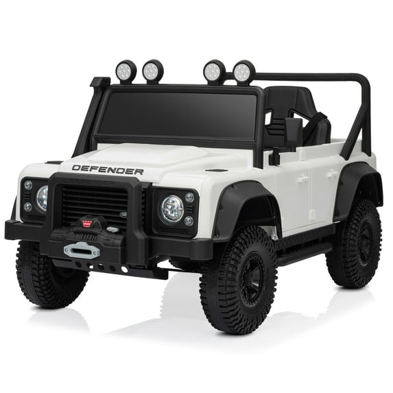 Kidzone Licensed Land Rover Defender 110 SVX Ride On Car for Kids, 12V ...