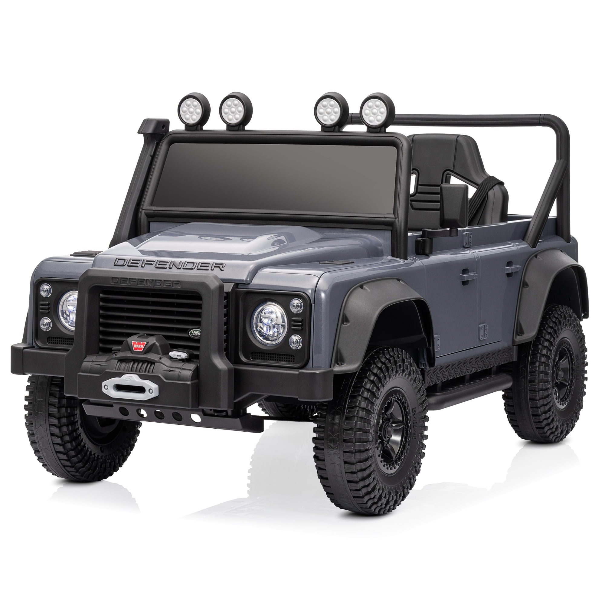 Kidzone Licensed Land Rover Defender 110 SVX Ride On Car for Kids, 12V ...