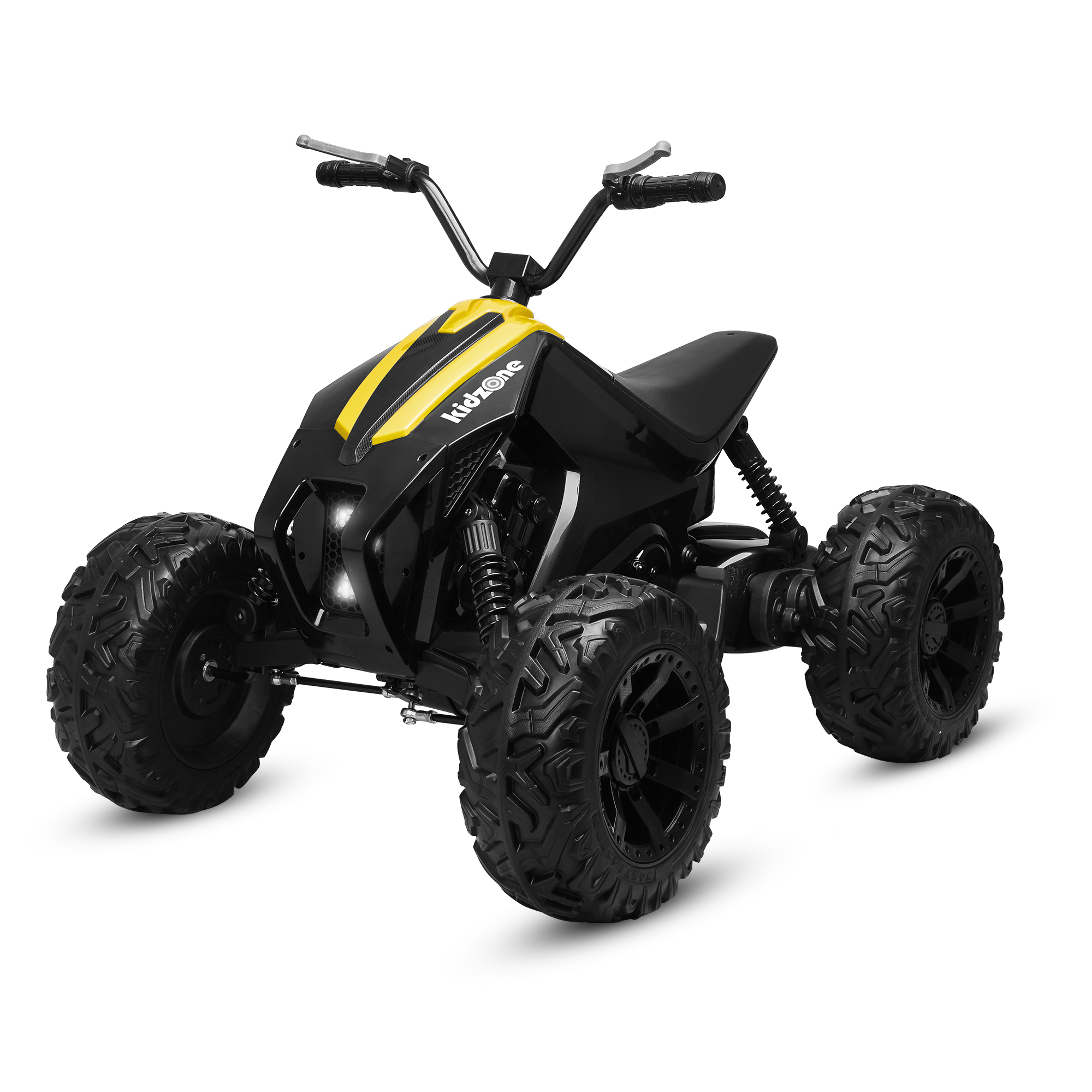 Kidzone Powerful Team 7 EVA Treaded Tires Kids Ride On ATV, 24V Battery ...