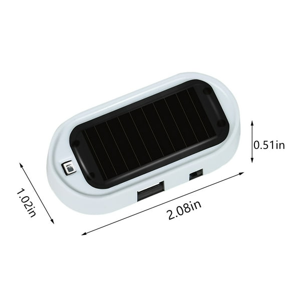 Kieccall 2025 Trendy Car Solar-Powered Simulated Dummy Alarm Light ...