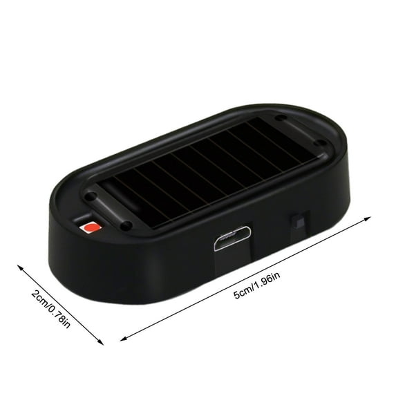 Kieccall 2025 Trendy Car Solar-Powered Simulated Dummy Alarm Light ...