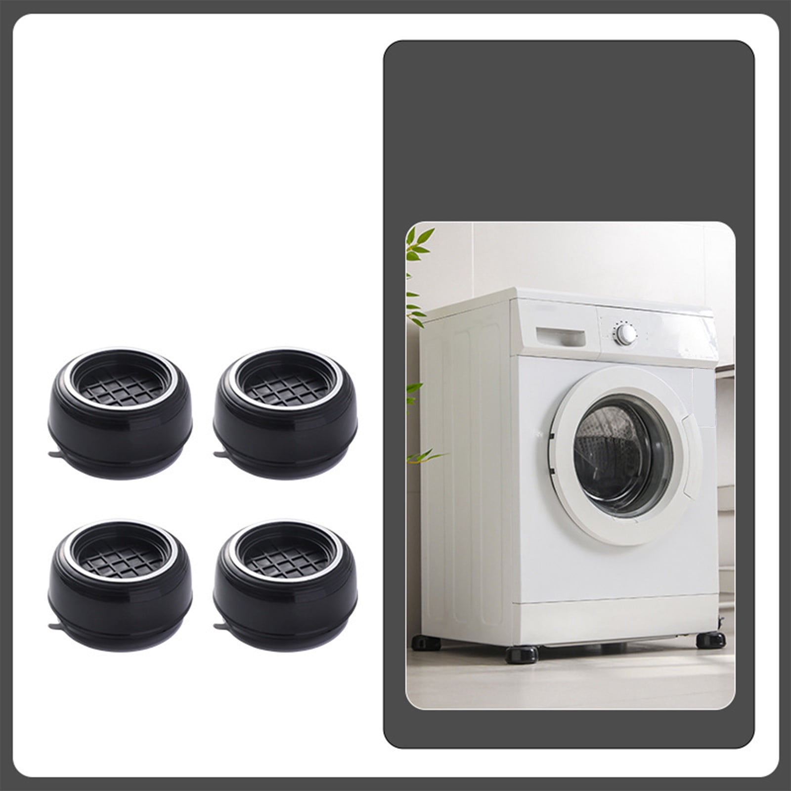 Kieccall Anti Vibration Washing Machine Pads Anti Slip Washer Foot ...