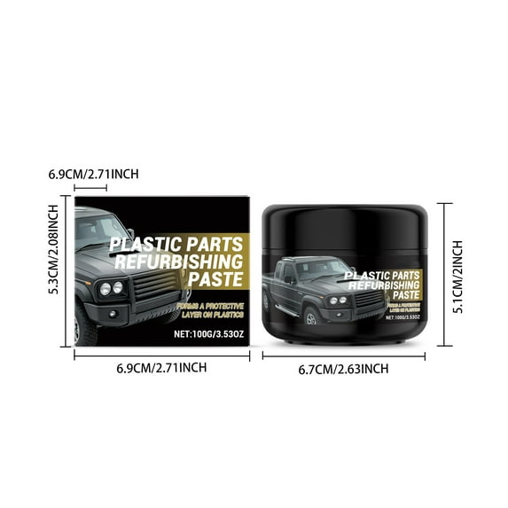Kieccall Automotive Interior Plastic Parts Refurbishment Paste, Scratch ...