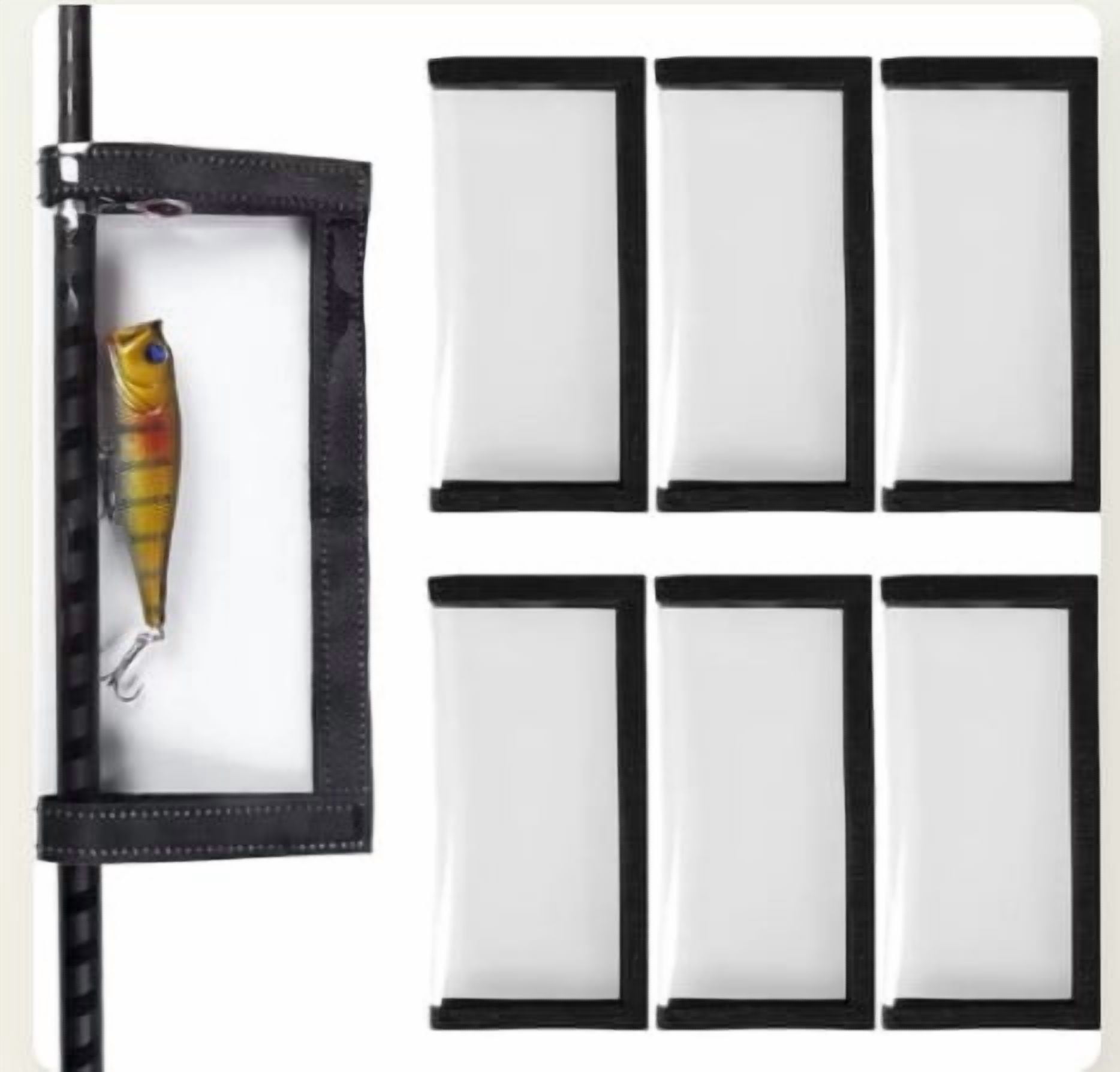 Kieccall Clear PVC Fishing Bait Box Lure Tackle Storage Case Waterproof ...
