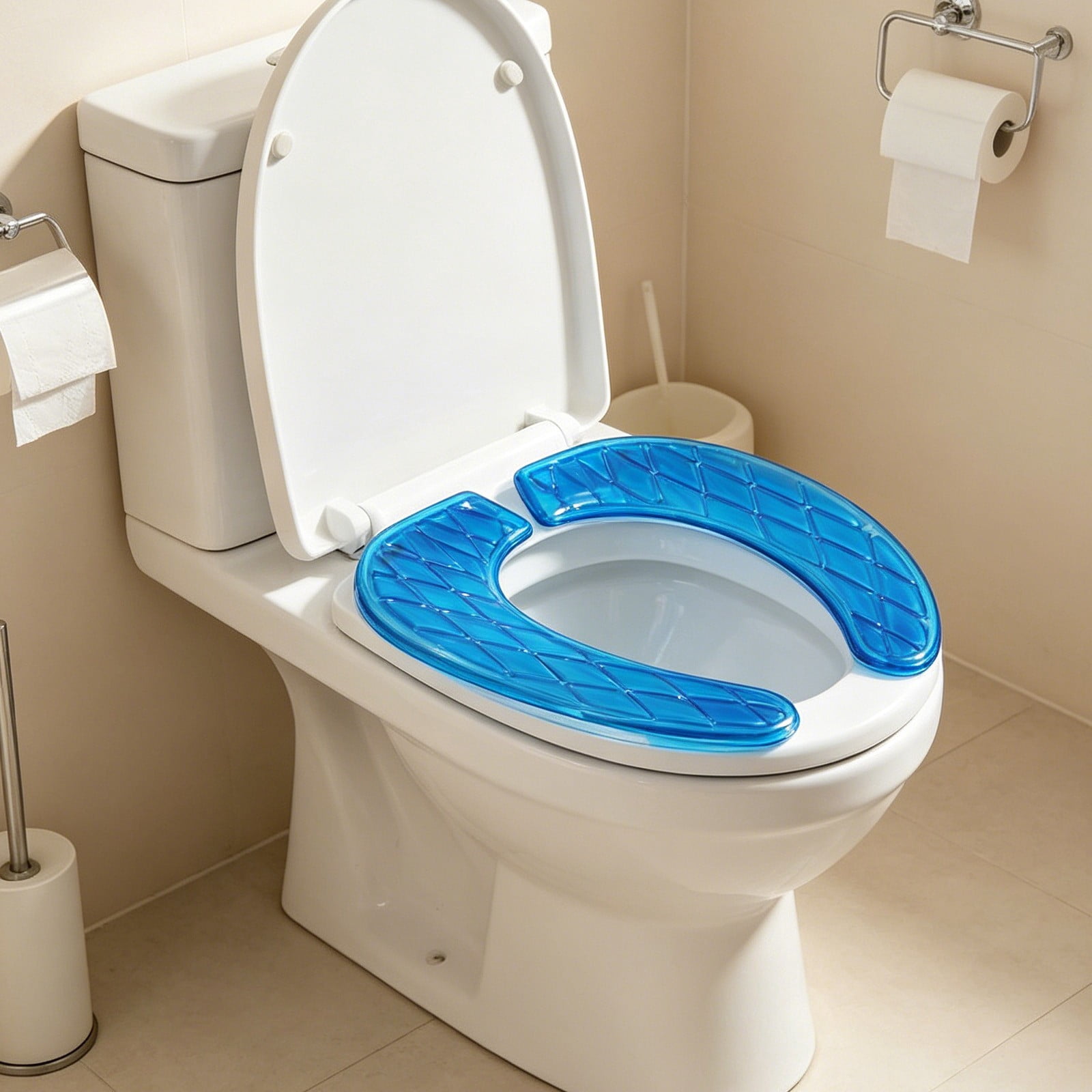 Kieccall Gel Toilet Seat Cover Washable Cushion Universal Paste Design ...