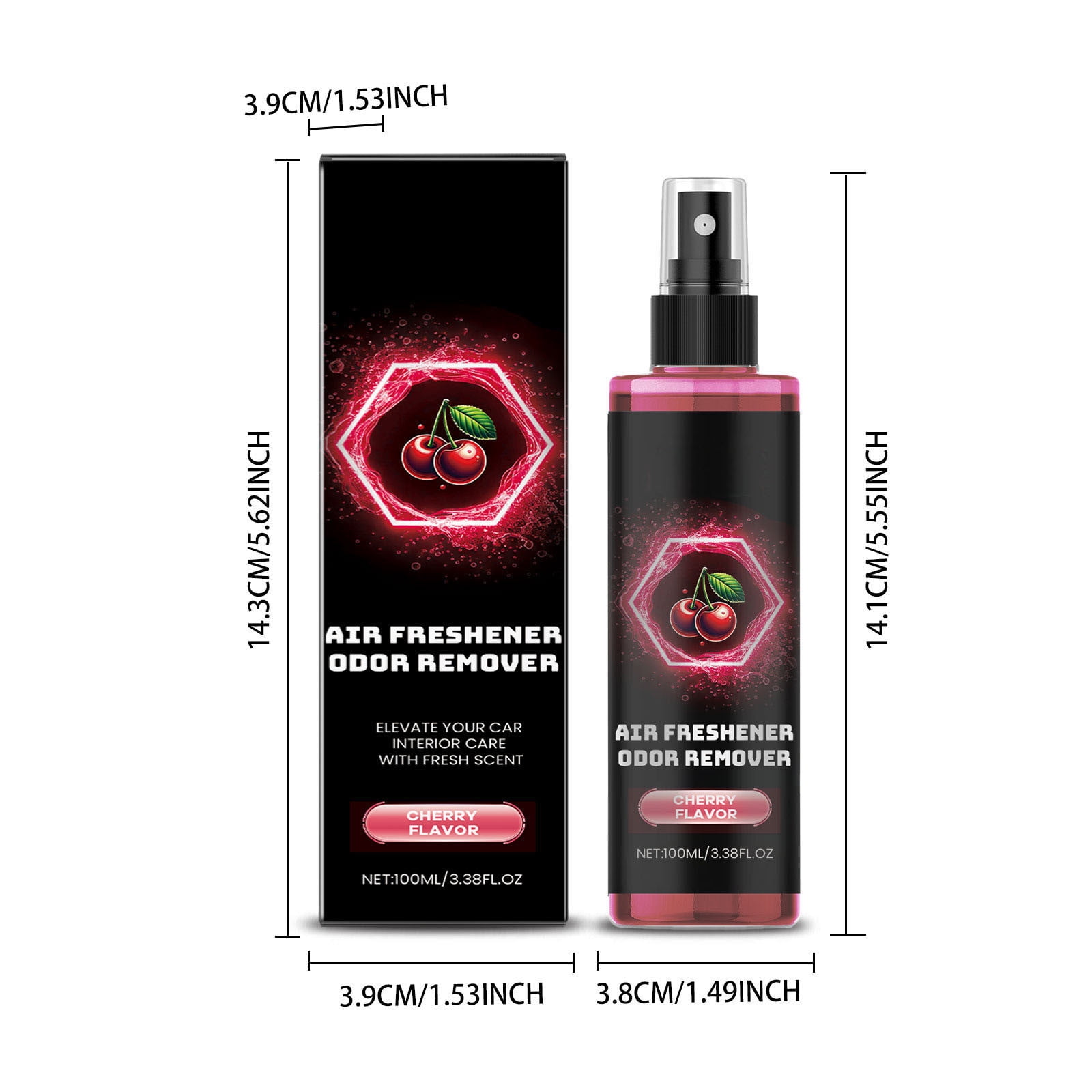 Kieccall Long-Lasting Car Air Freshener Spray 100ml - Odor-Eliminating ...