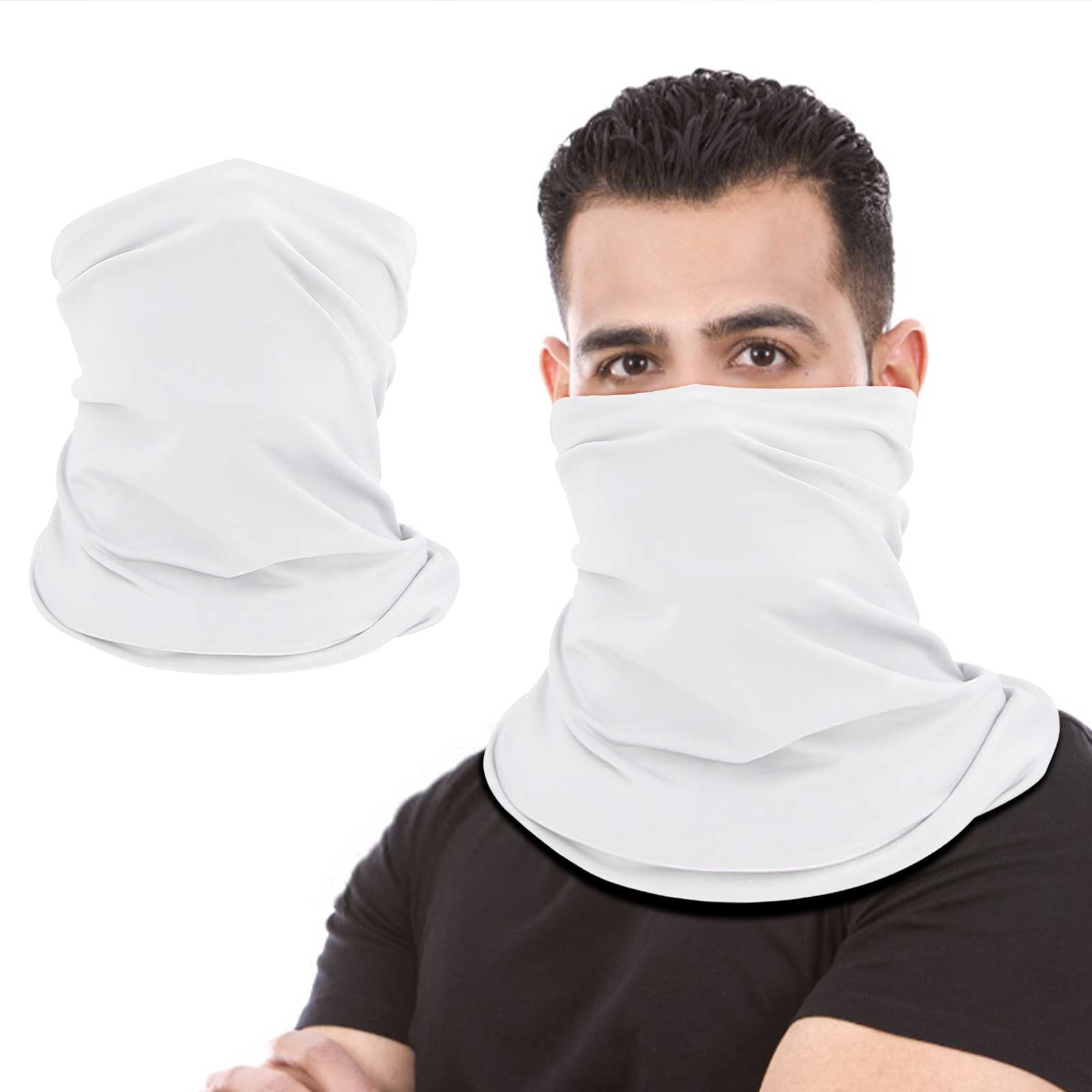 Kieccall Men's Solid Color Multi-Functional Sports Neck Gaiter ...