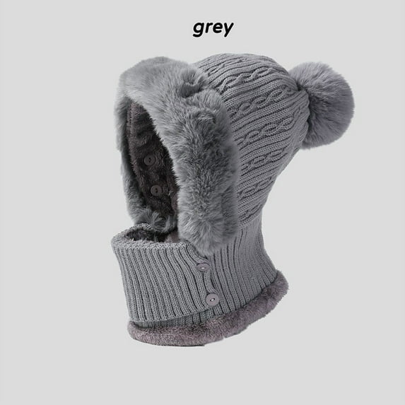 Kieccall Wool Blend Ear Flap Trapper Hat with Adjustable Chin Strap ...