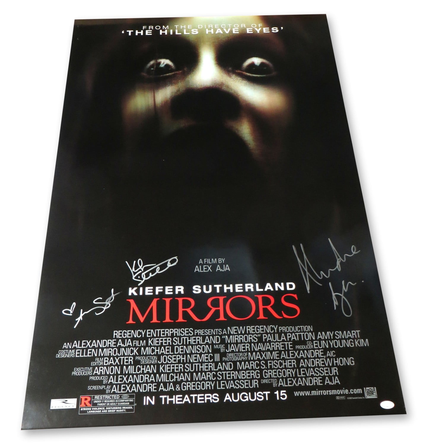 Kiefer Sutherland Amy Smart Alex Aja Signed 27X40 Poster Mirrors JSA ...