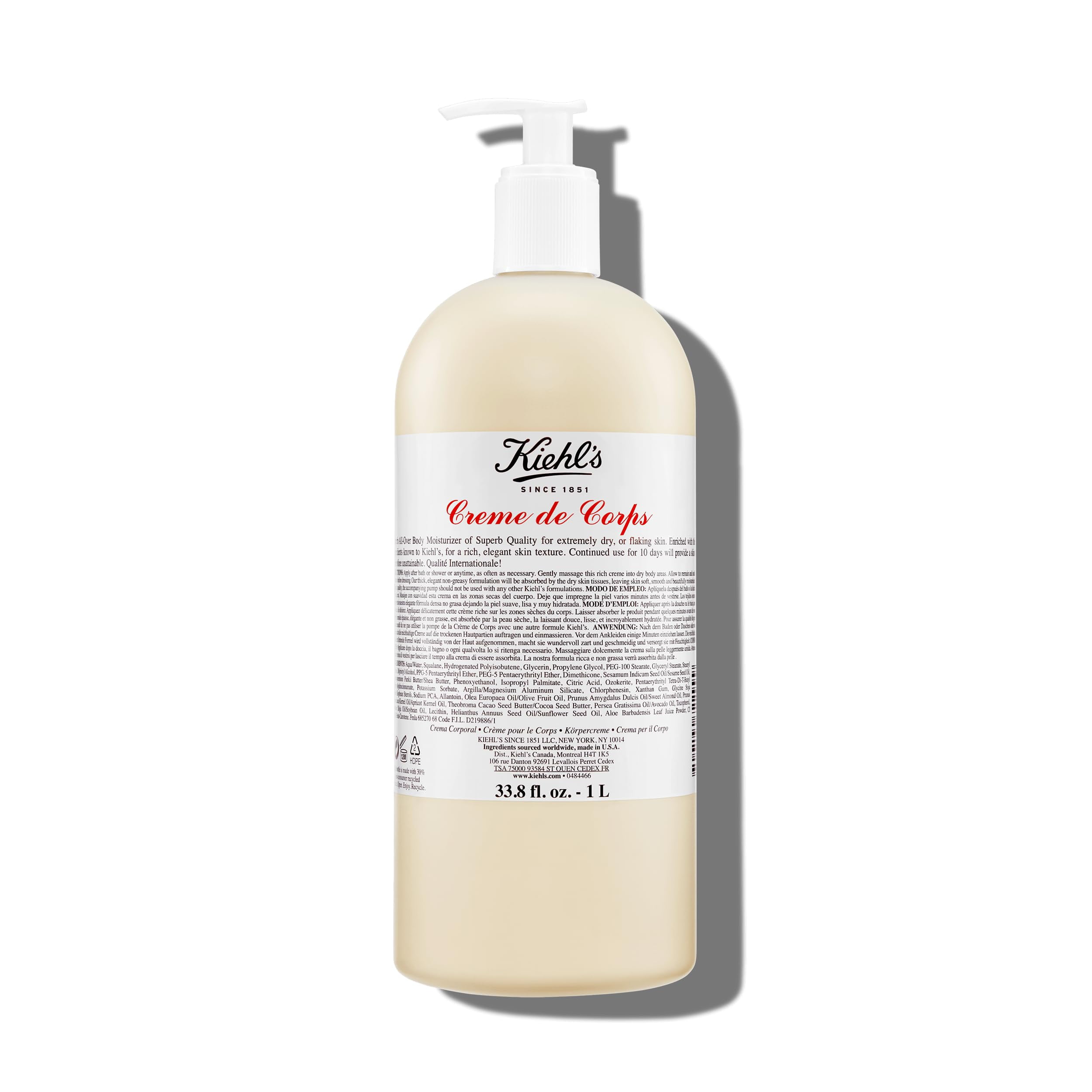 Kiehl's Creme de Corps, YYF14 Rich, Luscious Body Cocoa Butter and Shea ...