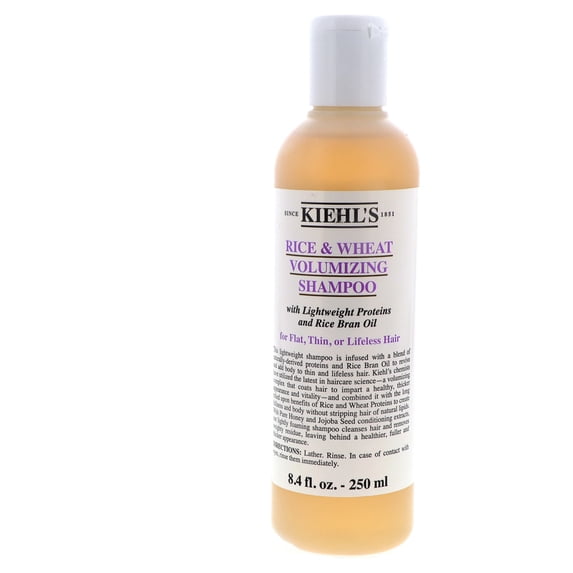 Kiehl's Daily Hydrating Rice & Wheat Volumizing Cleansing Shampoo, 8.4 ...