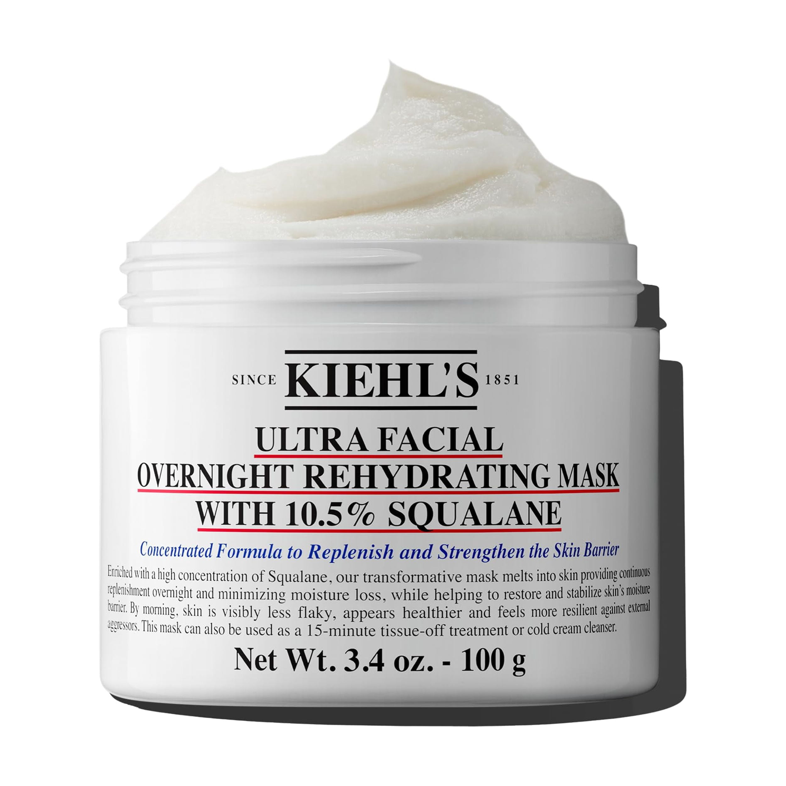 Kiehl's Ultra Facial Overnight IFF17 Hydrating Face Mask 10.5% Squalane ...