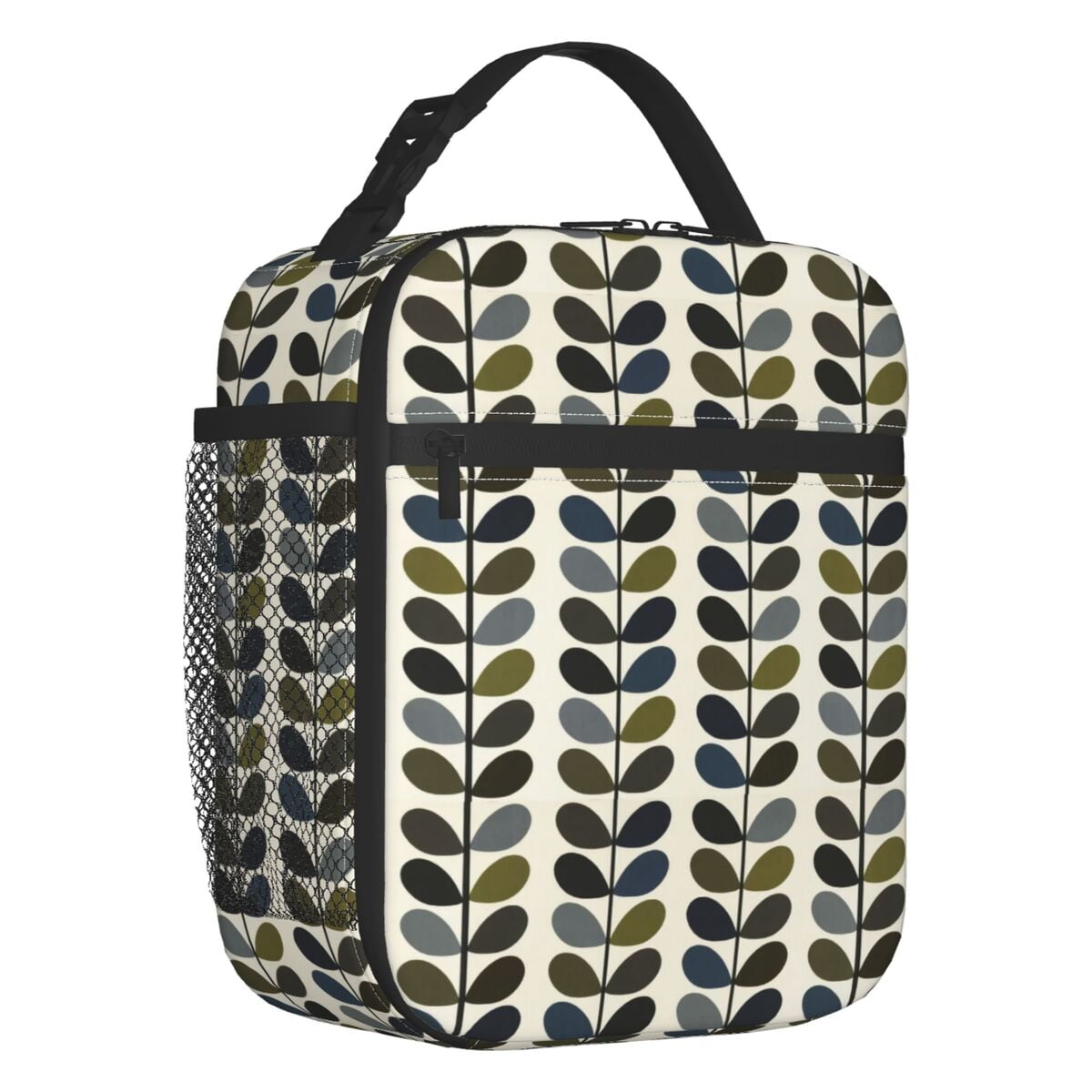 Kiely Steam Red Abstract Insulated Lunch Bag Resuable Orla Geometric ...