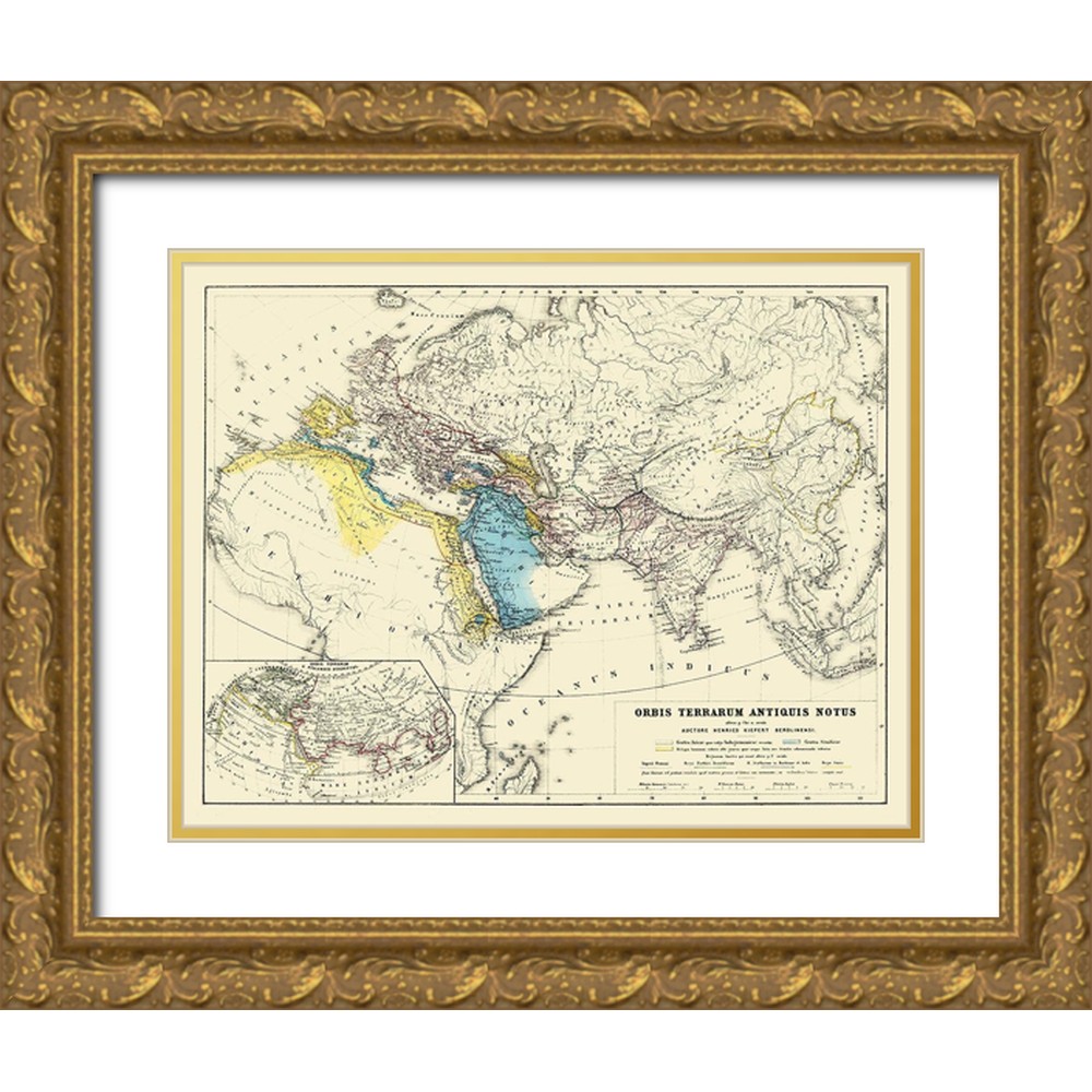 Kiepert 14x12 Gold Ornate Wood Framed with Double Matting Museum Art ...