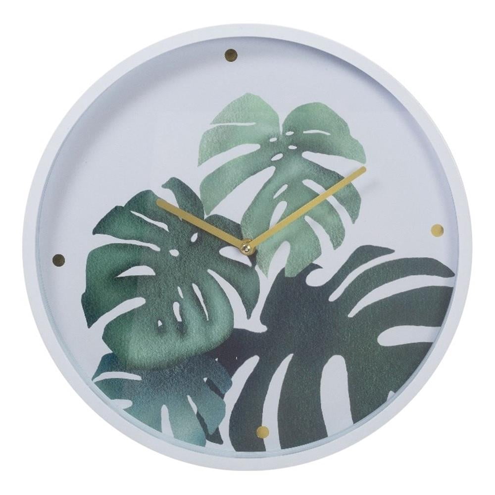 Kiera Grace 14 inches Hays Modern Tropical Wall Clock - Walmart.com