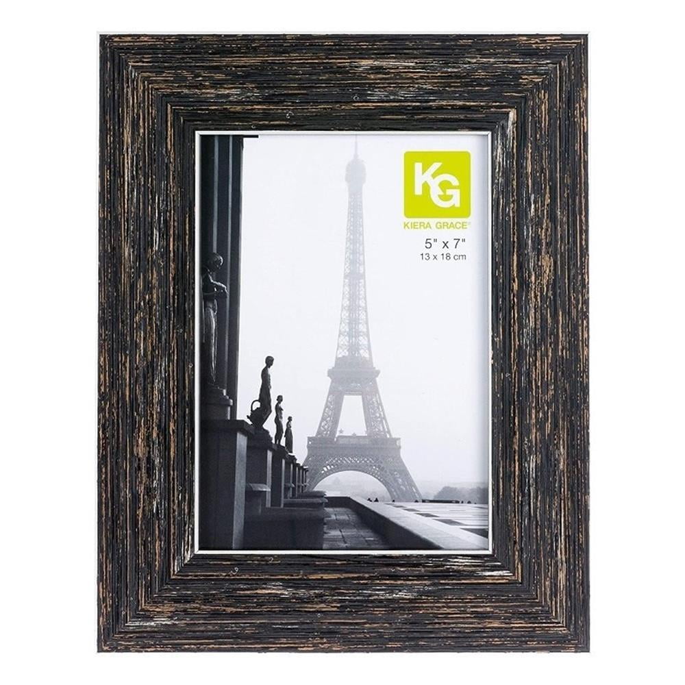 Kiera Grace Emery Farmhouse Modern Engineered Wood Brown Picture Frame ...