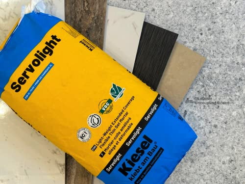 Kiesel Servolight Grey Acrylic Polymer Modified Thinset Mortar 33 lbs ...