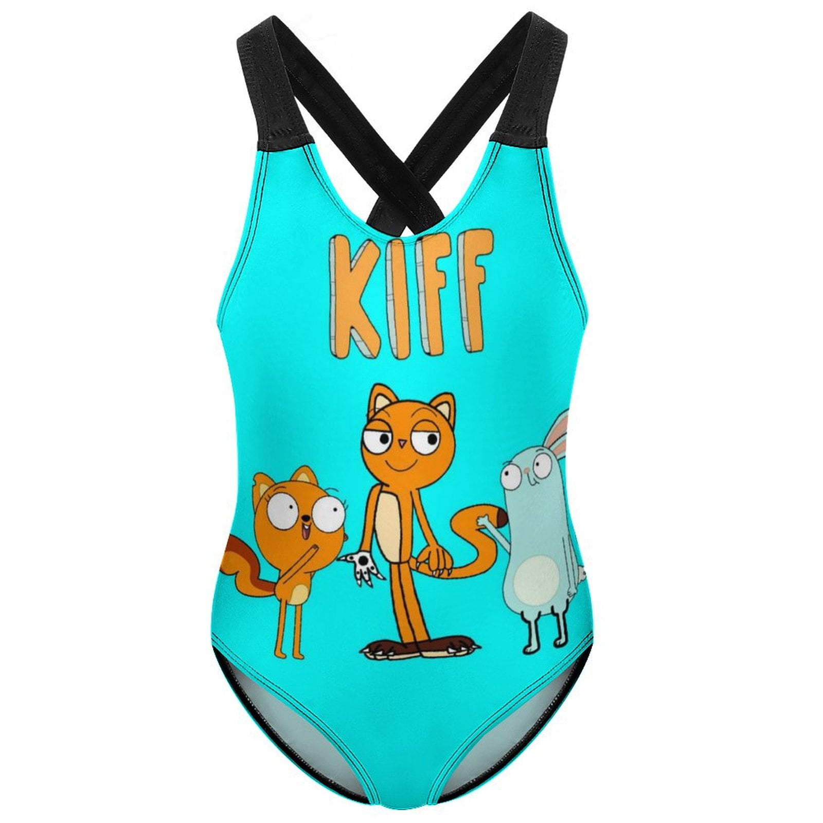 Kiff Characters Children's One-piece Swimsuit Summer Girl's Swimming ...