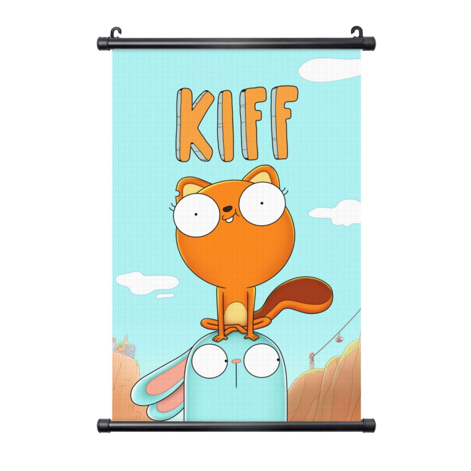 Hanging Poster Prints Canvas PVC Scroll Shaft Wall Art Painting Wall ...