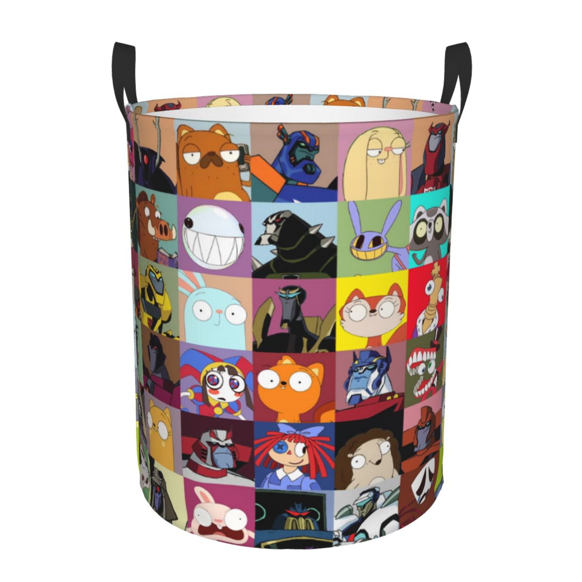Kiff Laundry Hamper Cartoon Circular Foldable Basket With Handle ...