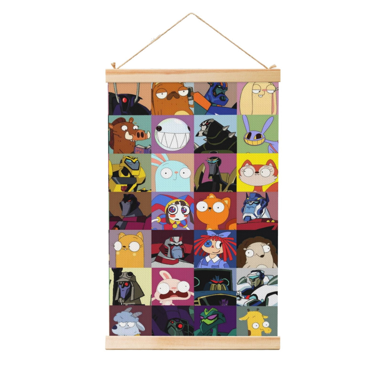 Kiff Posters Wall Hanging Wooden Shaft Poster Wall Art Aesthetic Hanger ...