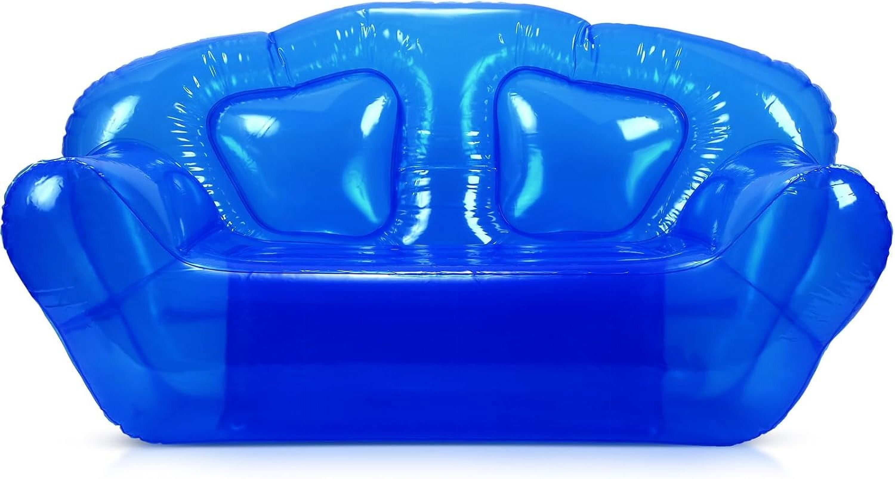 Kigley Inflatable Chair Blow Up Couches Transparent Inflatable Sofa ...